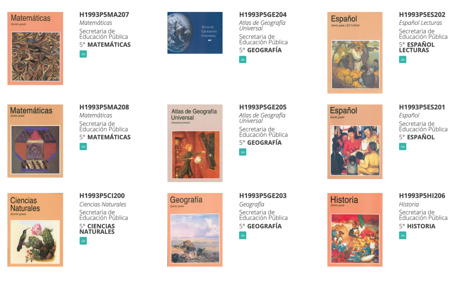 Libros de primaria en México - lavariega.com